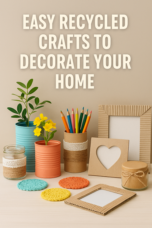 Easy Recycled Crafts to Decorate Your Home - Manualidades y Reciclajes